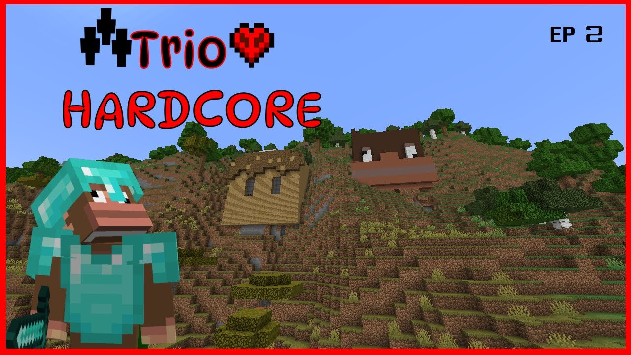 Minecraft Trio Hardcore [ Idiot Mountain] Ep 2 - YouTube