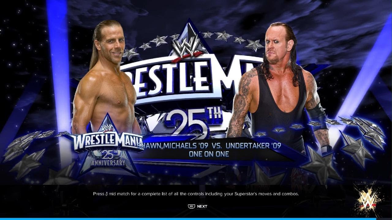 WWE 2K24 Wrestlemania 25 HBK VS Undertaker 17-0 - YouTube