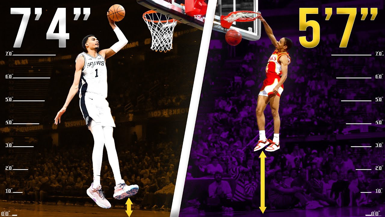 NBA DUNKS: From Tallest To Shortest - YouTube