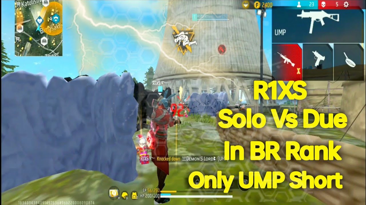 Solo Vs Due In BR Rank 😱 Only one tab 💯 Only one short 🆓 - YouTube