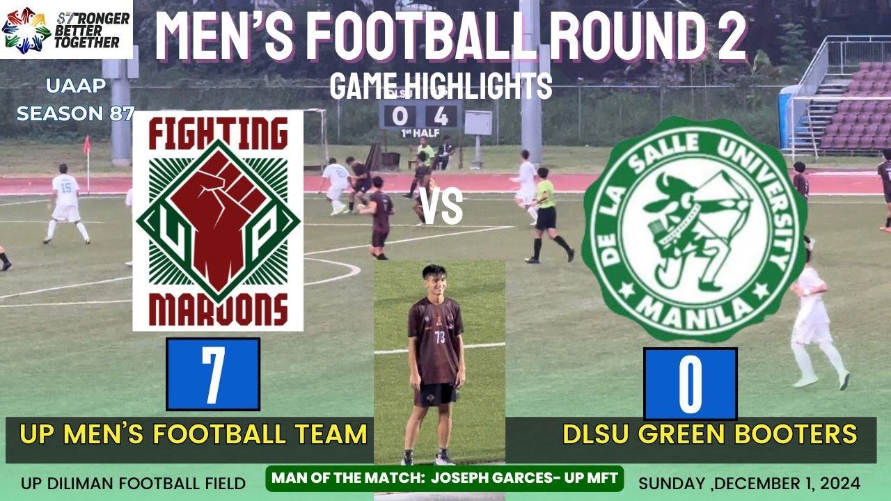UP Men's Football Team vs. DLSU Green Booters: UAAP Season 87 Men's ...