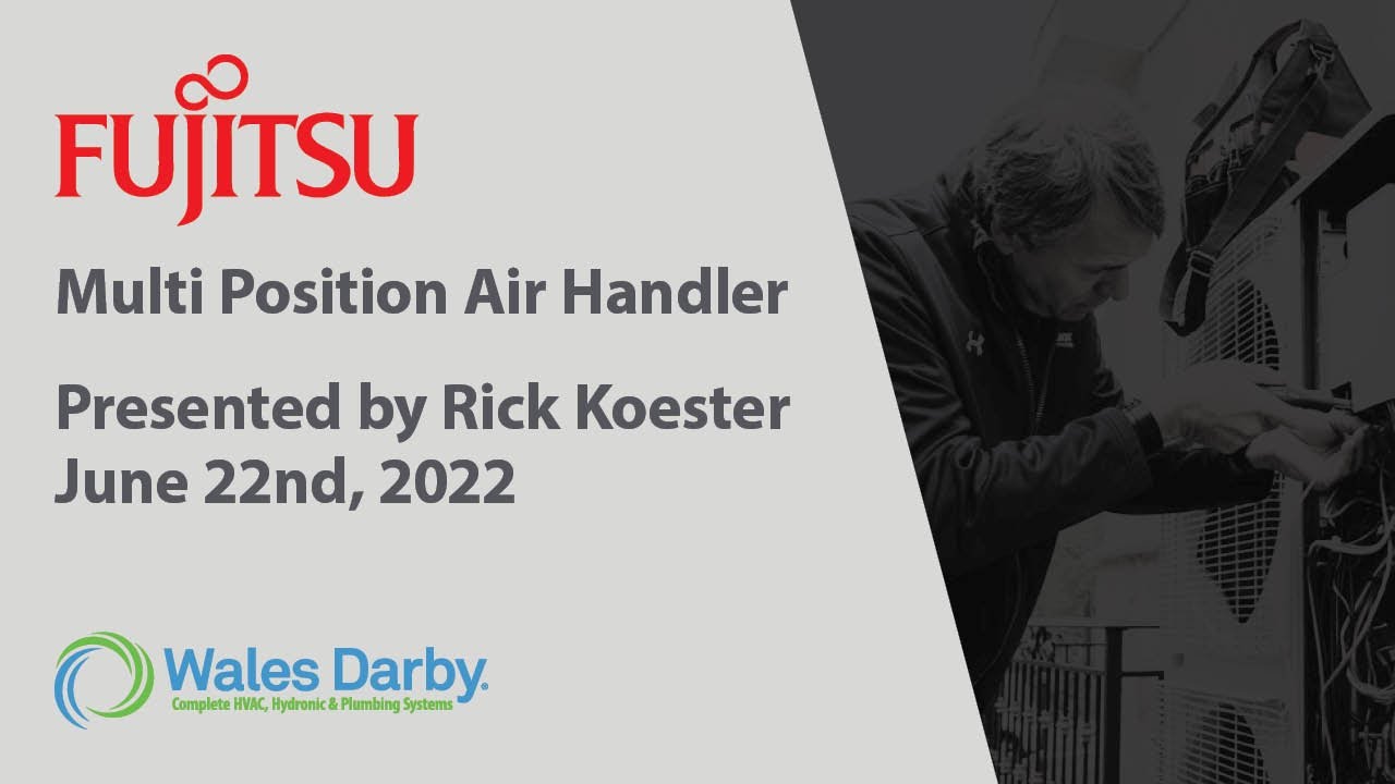 Fujitsu Multi Position Air Handler - 6/22/2022 - YouTube