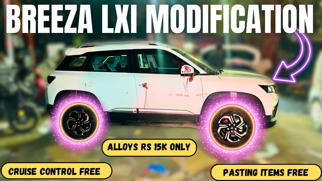 Maruti Breeza Lxi Genuine Accessories with Price | Breeza lxi to Zxi ...