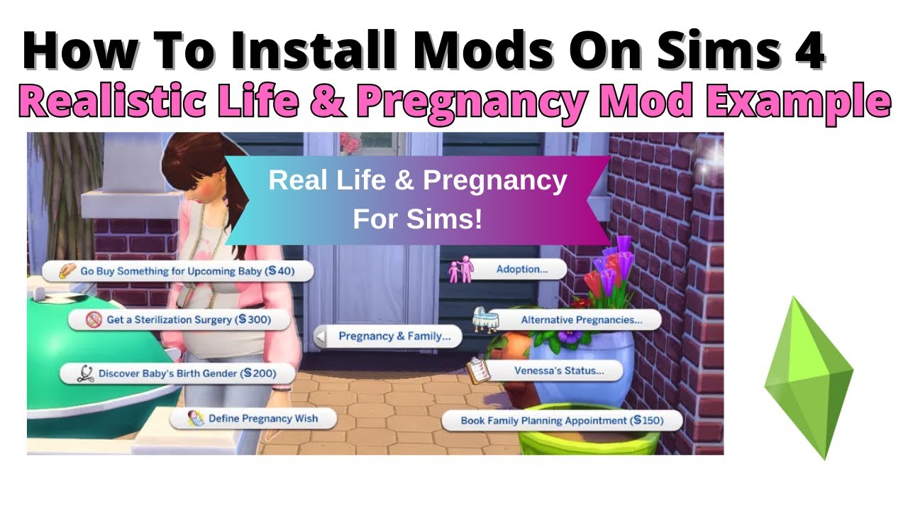 How To Install Realistic Life And Pregnancy Mod For Sims 4 2024 Youtube