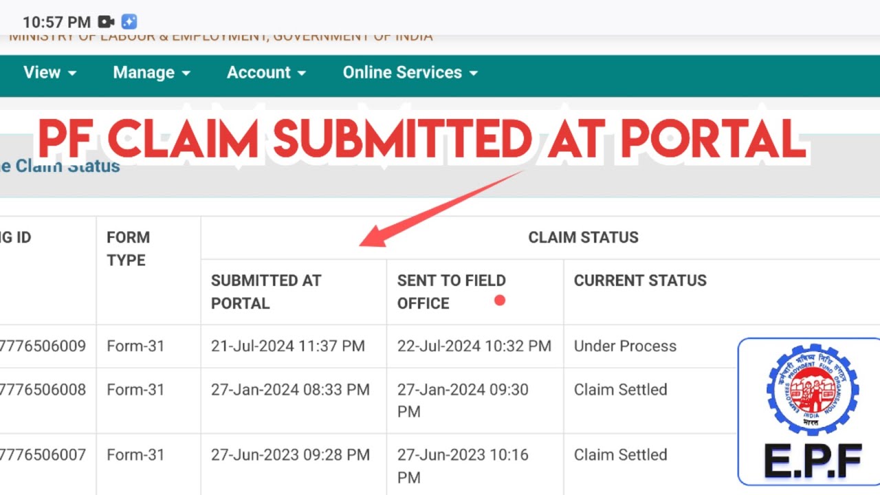 PF Claim Submitted At Portal Telugu YouTube pf-claim-submitted-at-portal-telugu-youtube