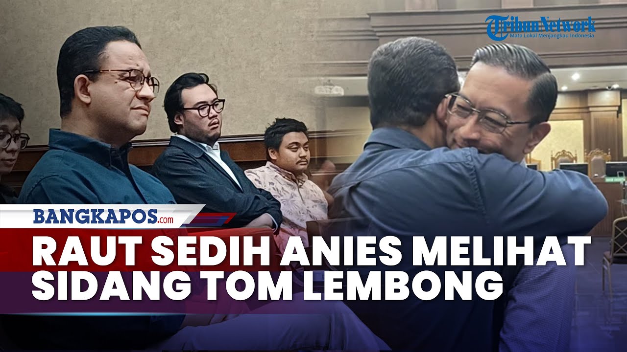 Wajah Muram Anies Baswedan Melihat Tom Lembong Diborgol dan Menggunakan ...
