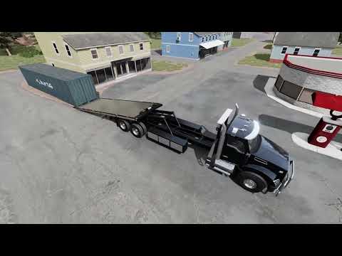 BeamNG Towing| Rollback And A 40ft Container - YouTube