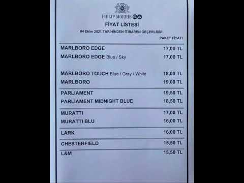 Sigaraya Zam Geldi. 04.10.2021 Sigara Fiyatları
