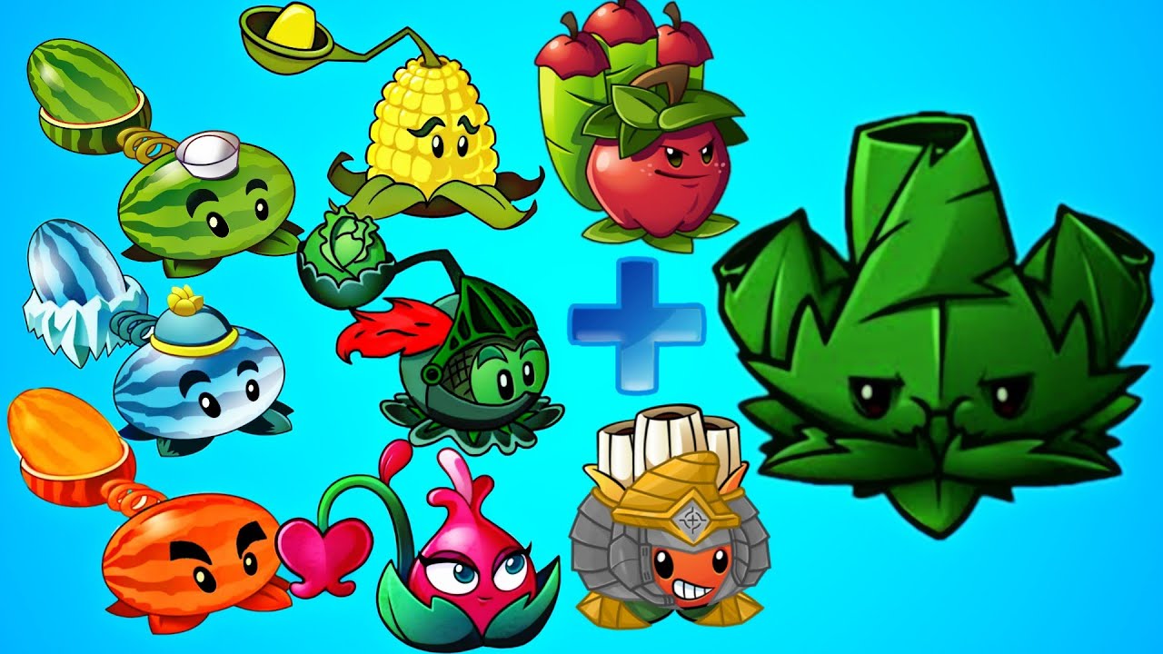 All Lobbing Plants Max Level Power up + Arma-mint vs All Zombies ...