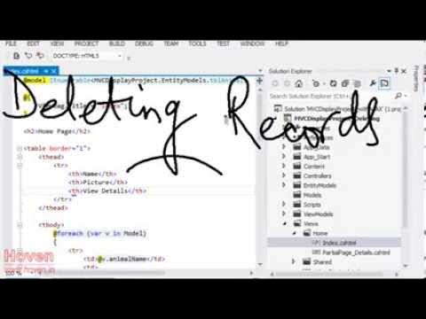 ASP.NET MVC Delete Action - Zoo Website | MVC Training in Chandigarh - YouTube