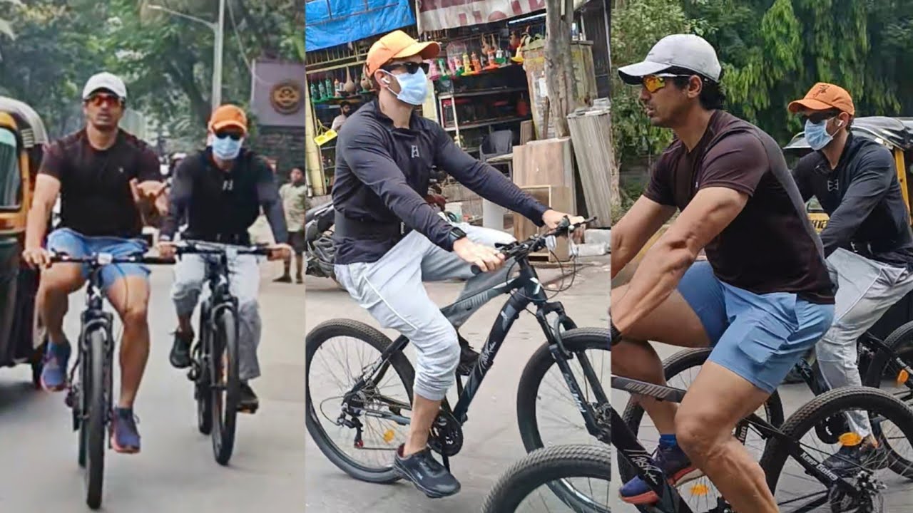 Full Video Of Hrithik Roshan And His Gym Trainer Riding Cycle On The ...