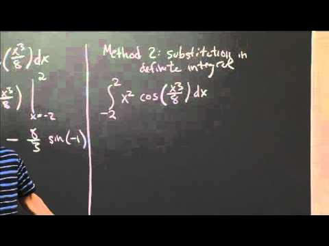 Definite Integral by Substitution | MIT 18.01SC Single Variable Calculus, Fall 2010 - YouTube