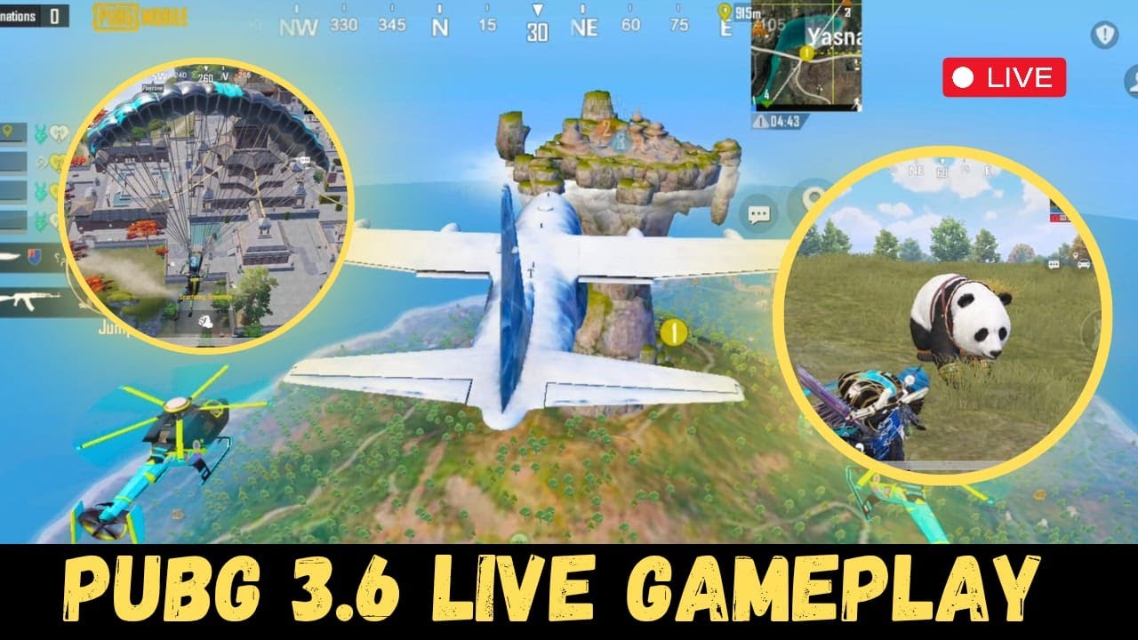 PUBG 3.6 GAMEPLAY | NEW PANDA IN PUBG |PUBG MOBILE LIVE | SALO YT - YouTube
