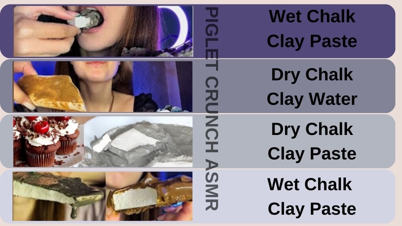 Wet Crunch ASMR | @piglet_crunch Chalk with Paste Edit - YouTube