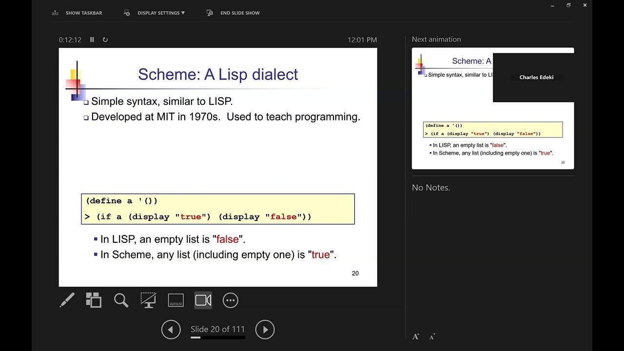 Programming Concepts using Scheme Language - YouTube