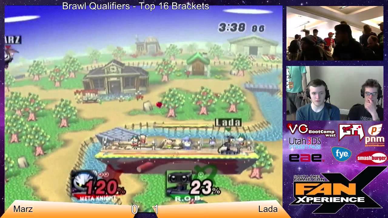 Brawl FanX WB2 Marz Wario, Meta Knight vs Lada ROB - YouTube