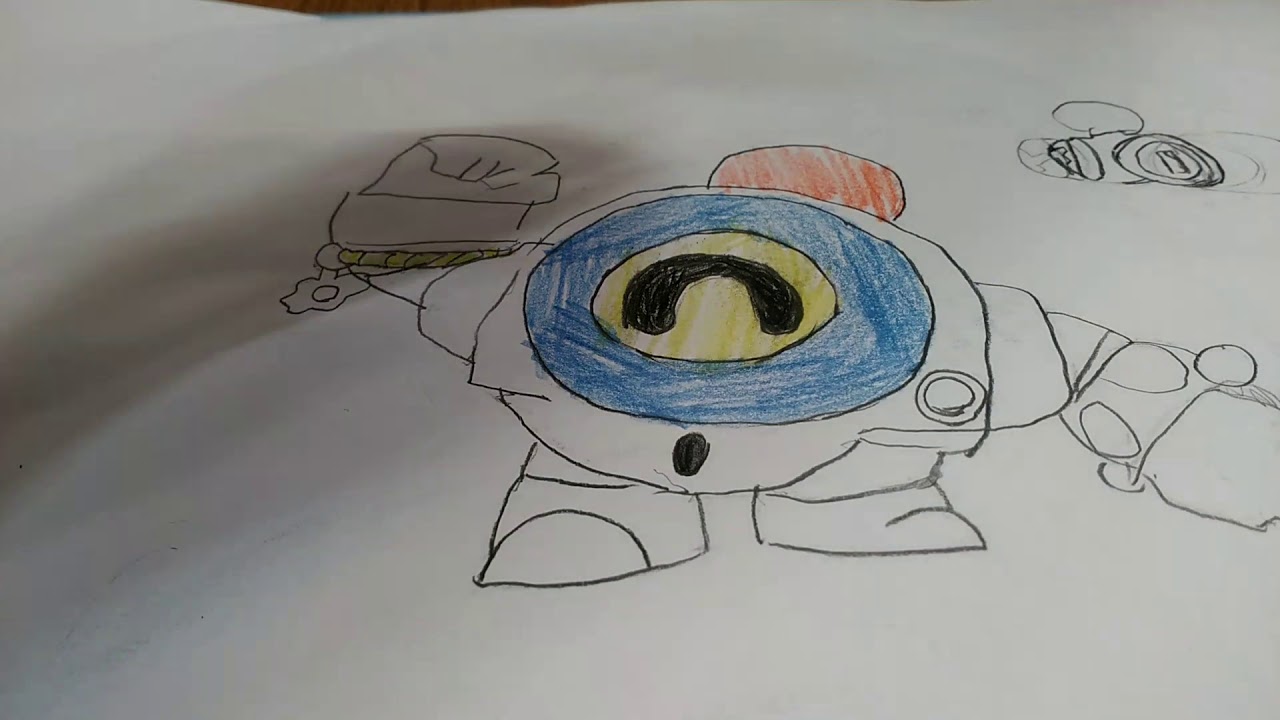 How to colour Nani from brawl stars - YouTube