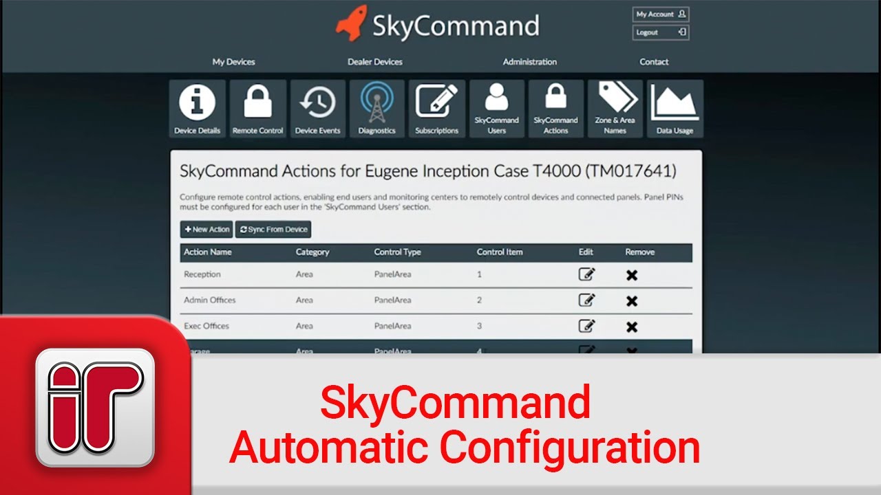 SkyCommand Automatic Configuration - YouTube