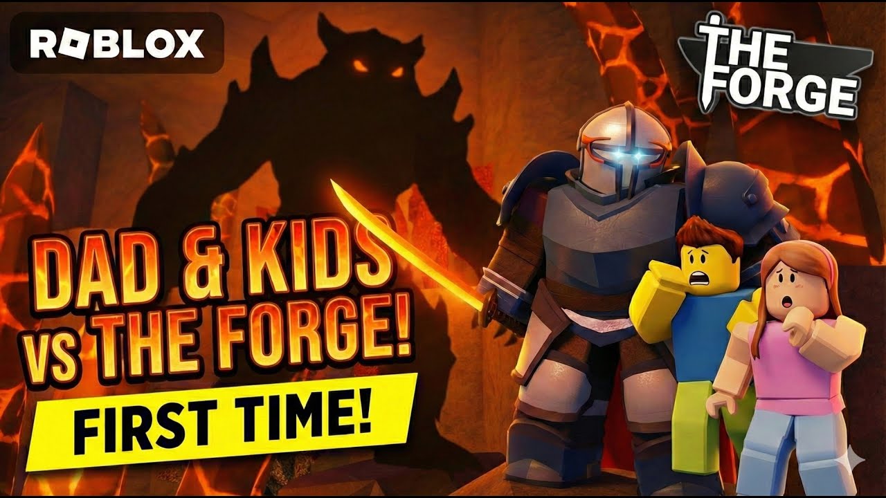 Dad Tries Roblox “The Forge” With His Kids (Pure Chaos) - YouTube