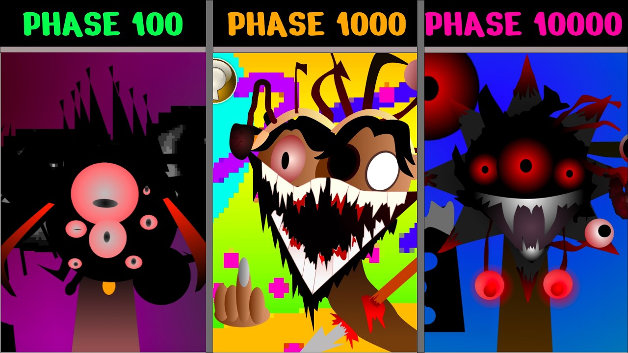 Incredibox Sprunki Phase 100 vs Sprunki Phase 1000 vs Sprunki Phase ...