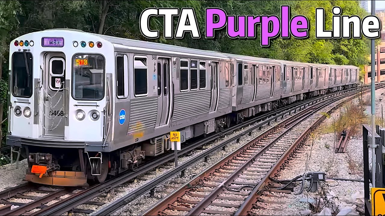 ⁴ᴷ⁶⁰ Exploring the Chicago CTA Purple Line - YouTube