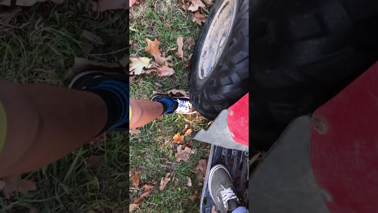 I ran over his foot!!! - YouTube