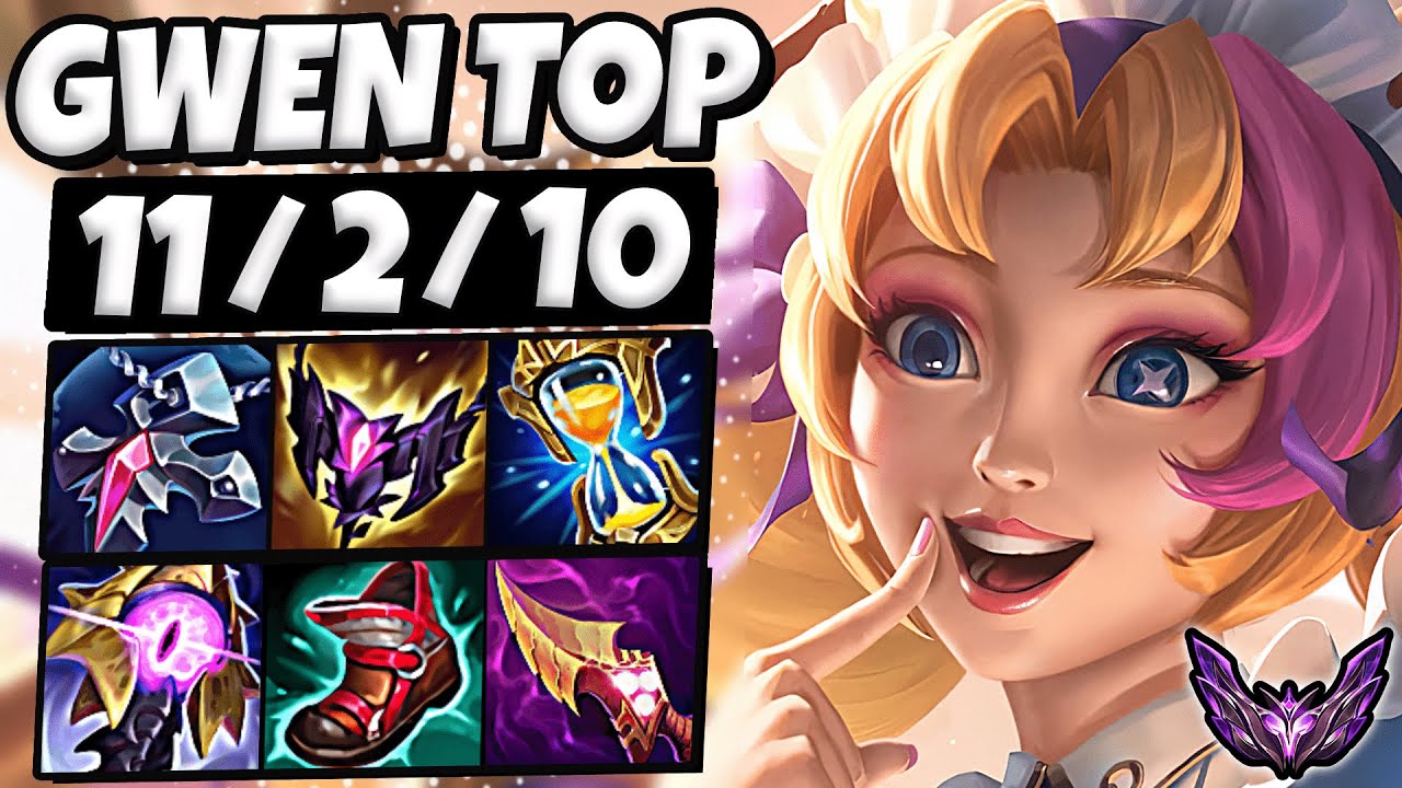 Gwen vs Gnar TOP [ KT Rascal ] Lol Korea Master Patch 12.12 - YouTube