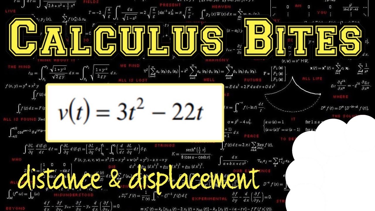 Calculus Bites - Distance and Displacement (Rectilinear Motion ...