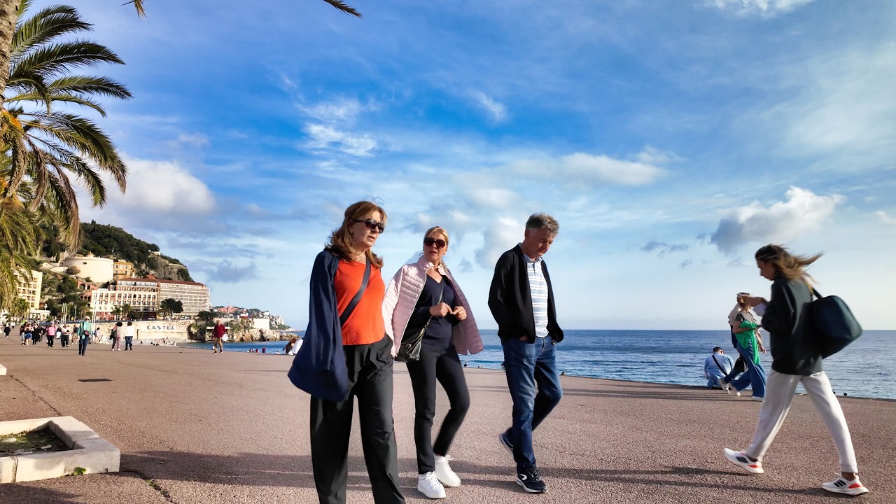 Nice Walking Tour 15 October, Provence-Alpes-Côte d'Azur, France, 4K ...