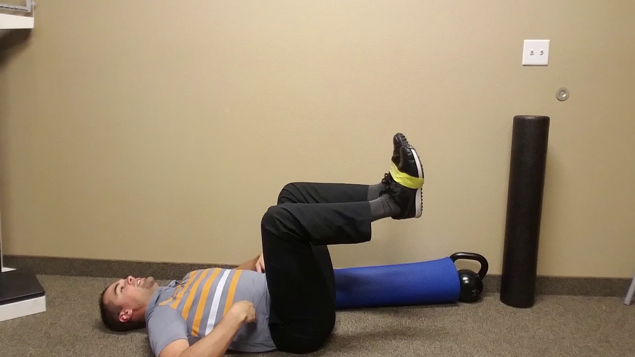 Supine banded march - YouTube