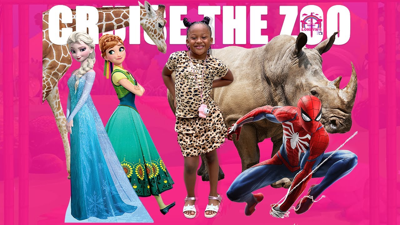 Cruise The Zoo with Frozen & Spiderman - YouTube