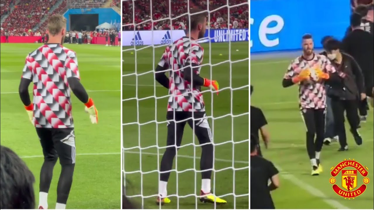David De Gea Training before the match - YouTube