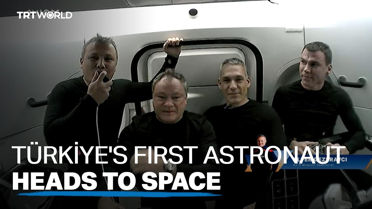 First Turkish astronaut in space headed to ISS - YouTube