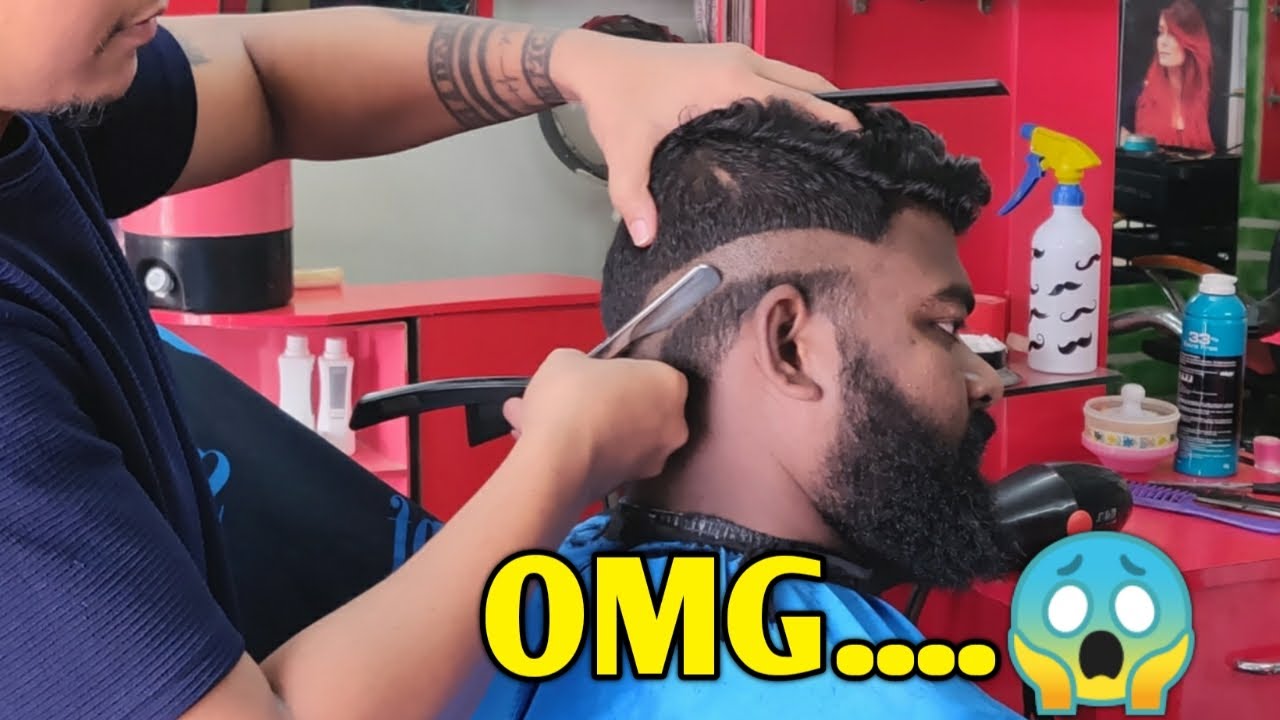 Headshave /Straight razor headshave /Straight Razor Skin Fade Side to ...