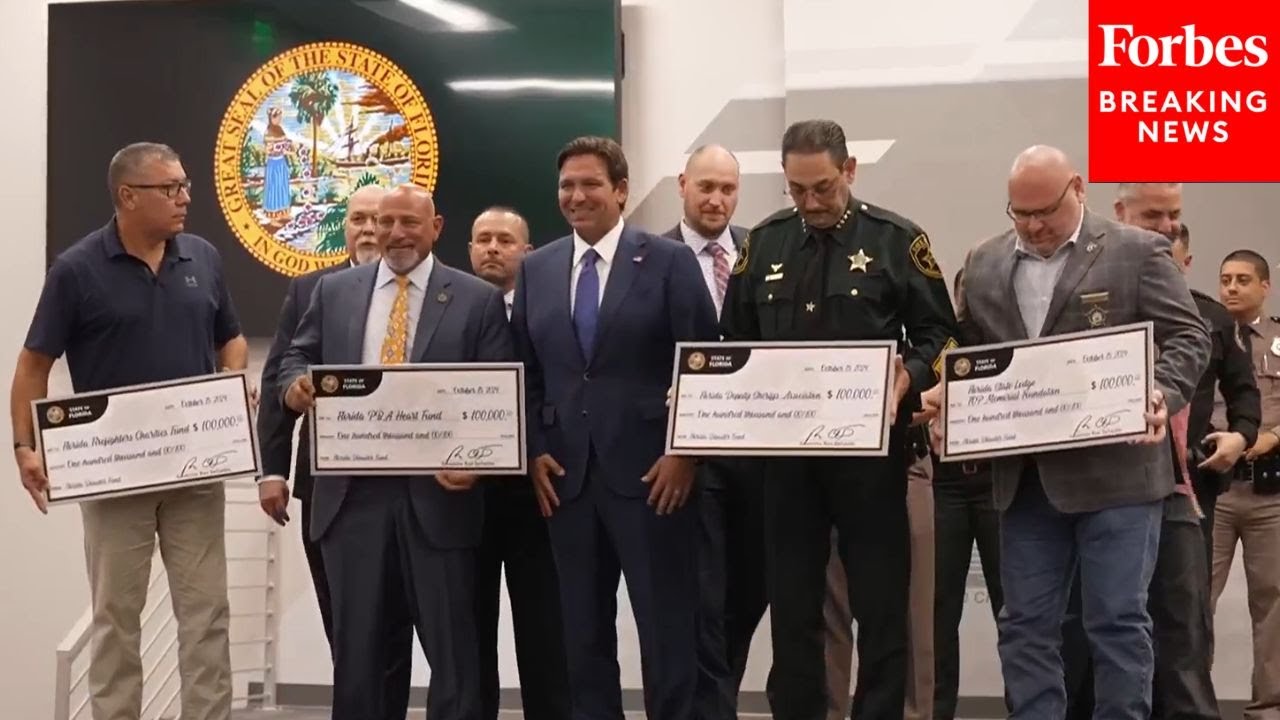 Florida Gov. Ron DeSantis Announces Money From Disaster Fund Being Sent ...