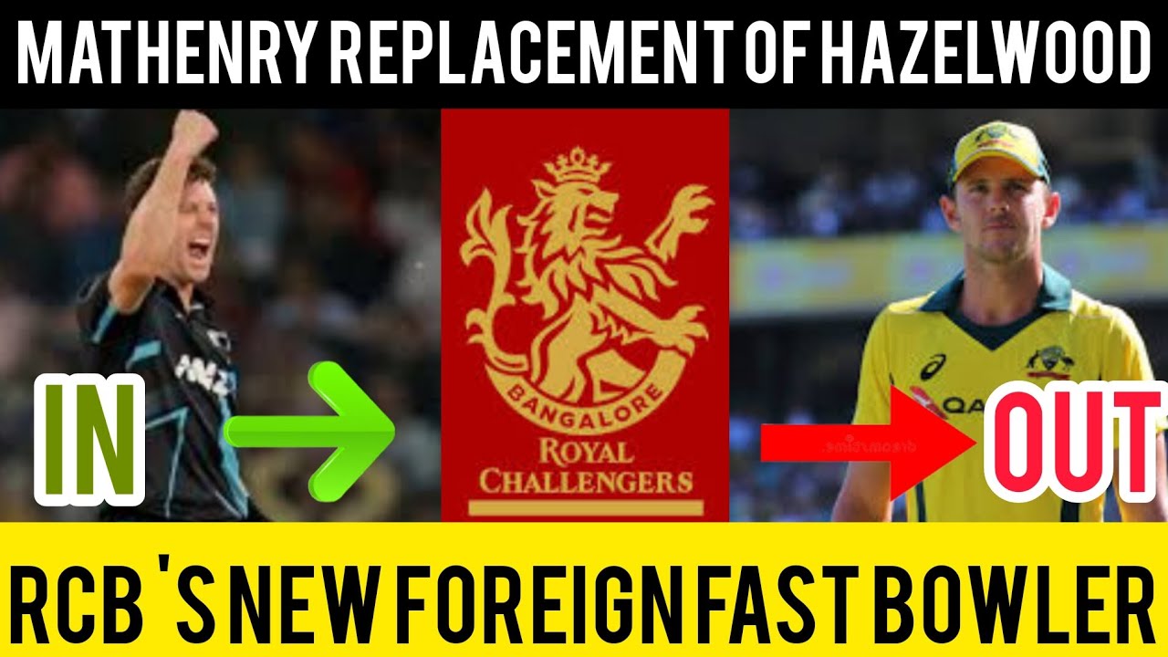 rcb 's new foreign fast bowler for ipl2024 💥💥💥 Hazelwood not for ipl ...