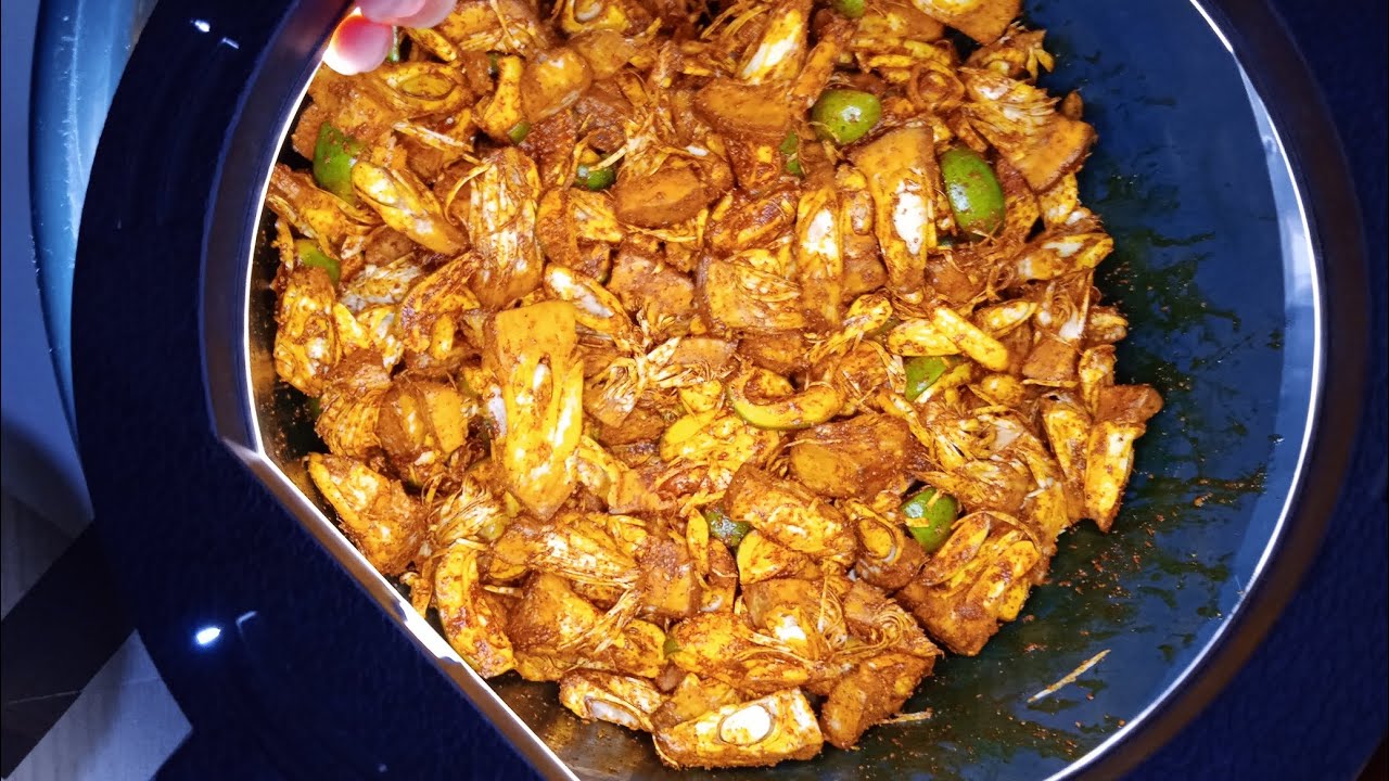 jack fruit with kaccha mango ka pickle - YouTube