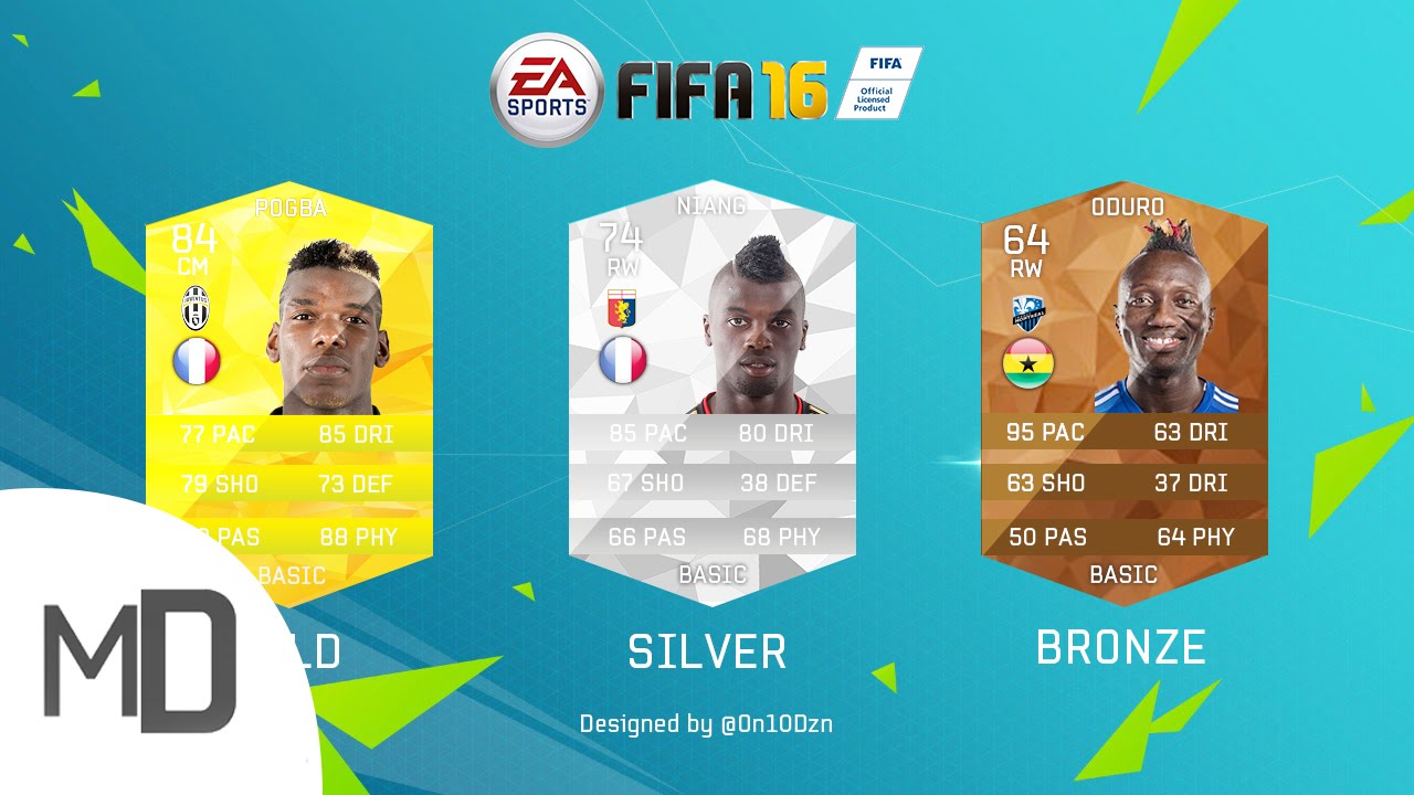 FIFA 16 ULTIMATE TEAM | Concept Card Design - YouTube