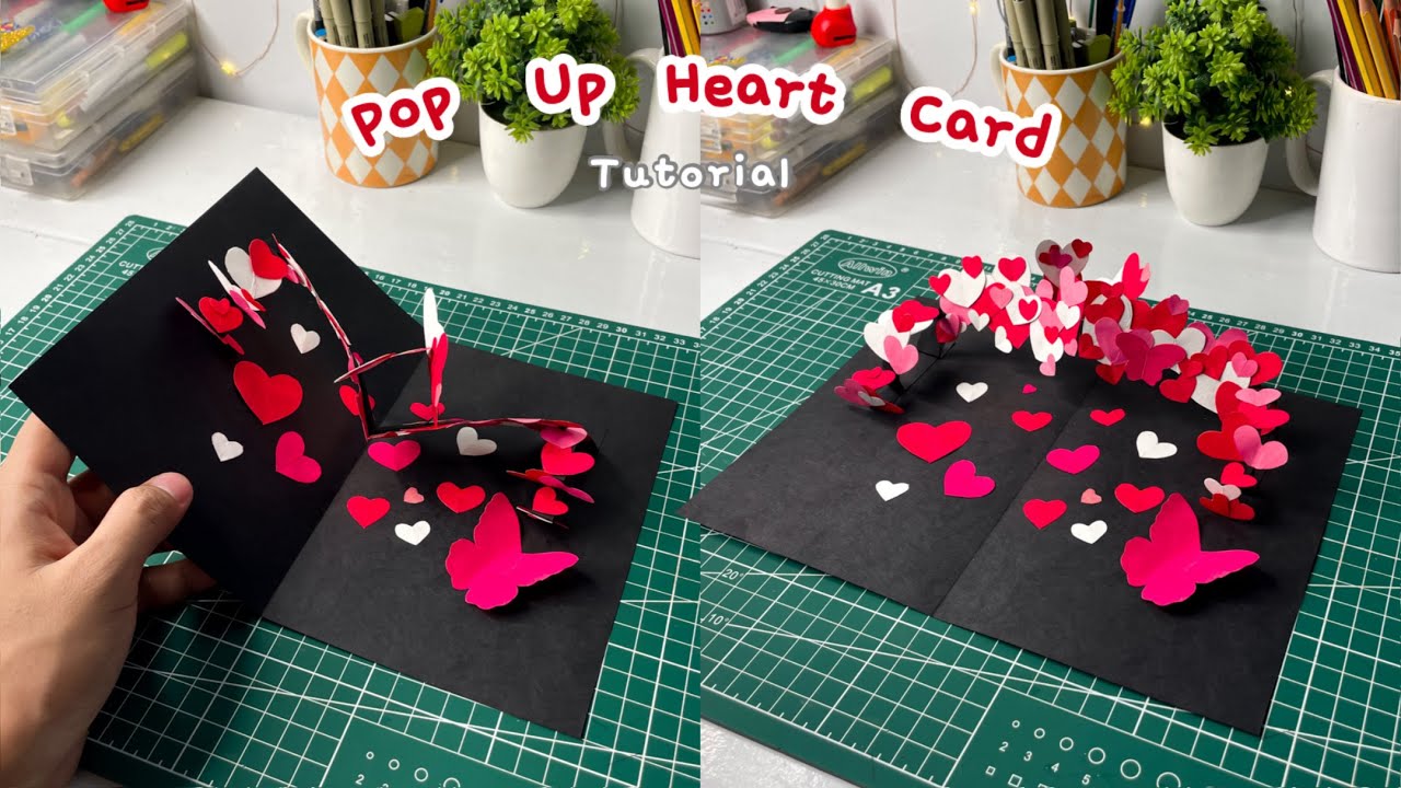️ DIY Pop-Up Heart Card Tutorial 🤍 - YouTube
