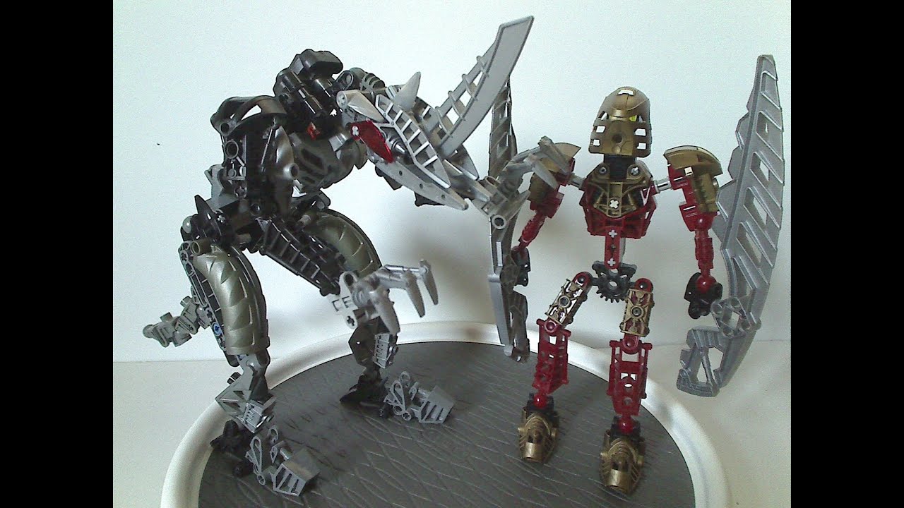 Lego Bionicle Review: Toa Lhikan & Kikanalo 2004 - YouTube