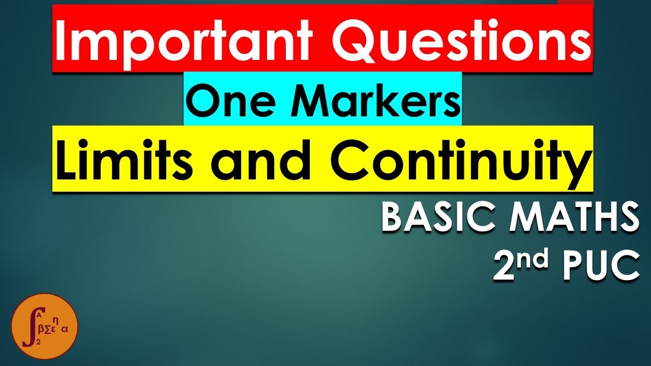 2nd PUC Basic Maths Important Questions Limits And Continuity 1 Marker 2nd-puc-basic-maths-important-questions-limits-and-continuity-1-marker