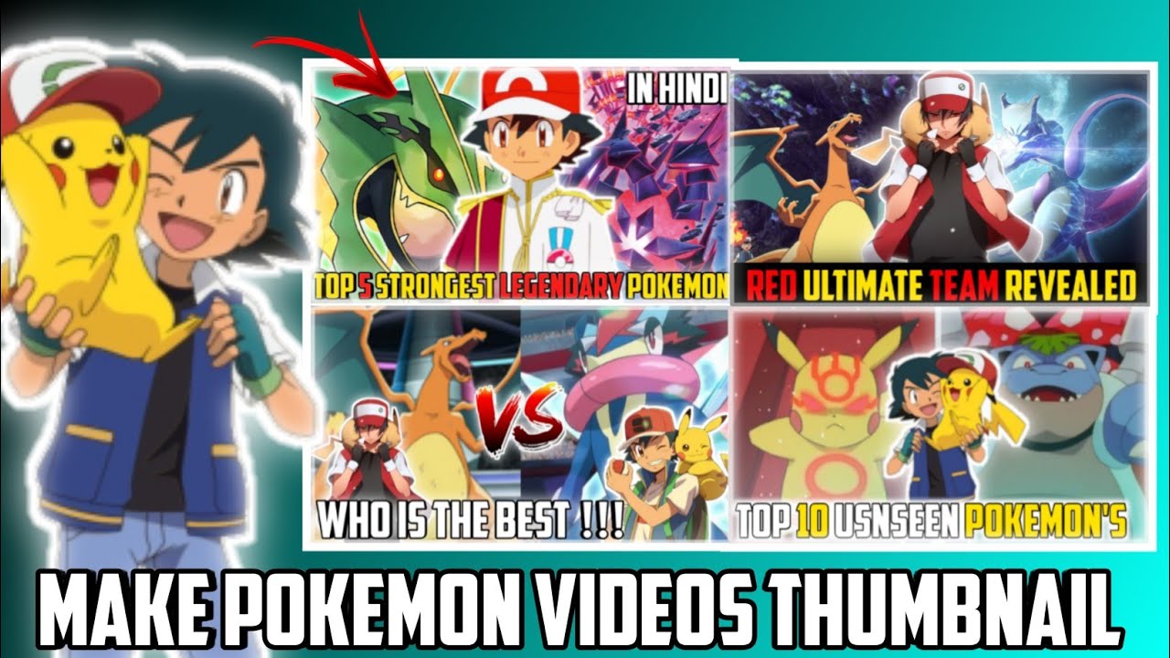 How To Make Pokemon Video Thumbnail Like Galatic Garchomp , PokeVenger ...
