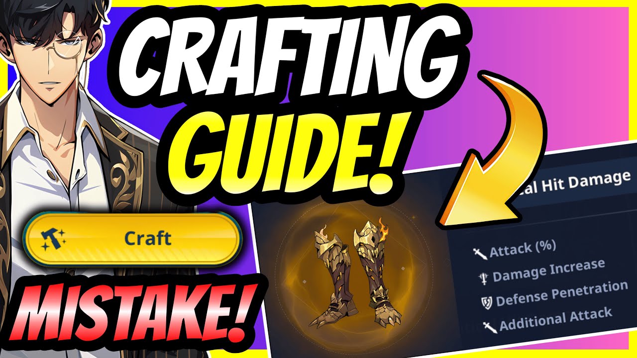 ARTIFACT CRAFTING MISTAKES! BEST SETS & STATS TO CHOOSE! [Solo Leveling: Arise] - YouTube