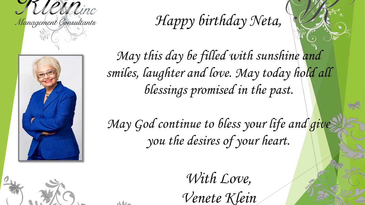 Happy Birthday Neta - YouTube