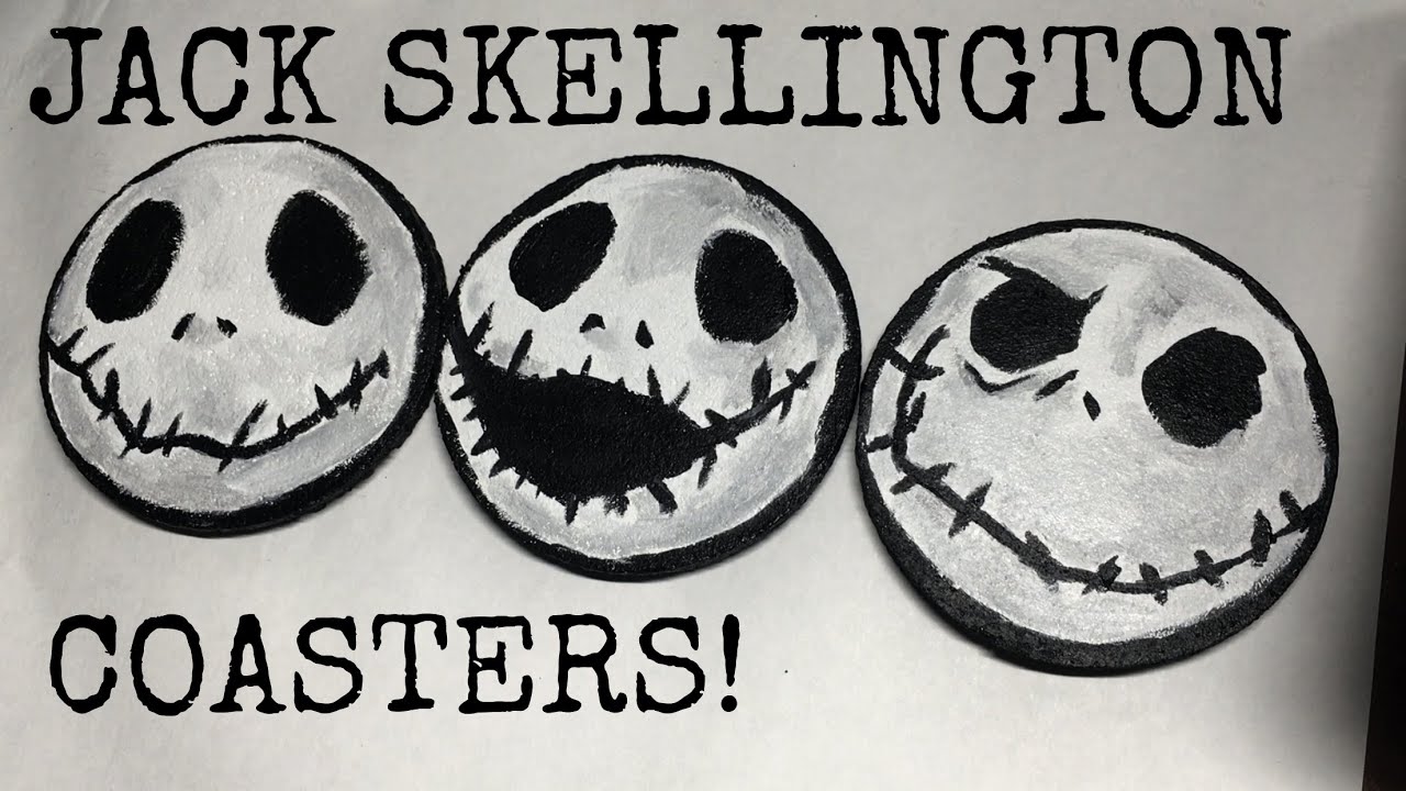 DIY | Nightmare Before Christmas: Jack Skellington Coasters - YouTube