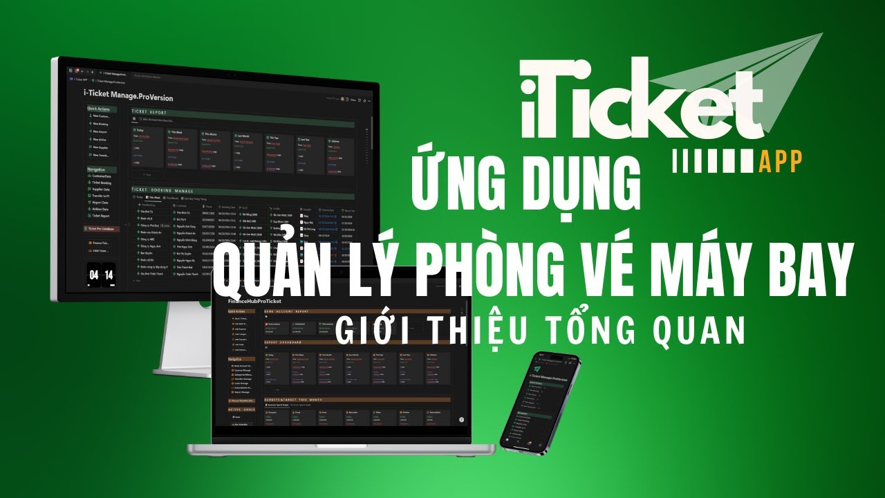 iTicket app | Quản lý phòng vé MÁY BAY | Giới thiệu tổng quan - YouTube