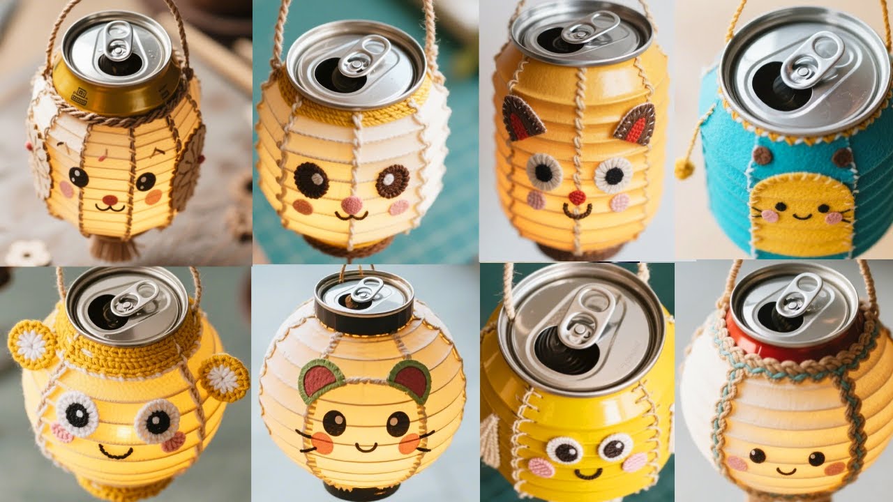 Teach you how to make cute little lanterns - YouTube