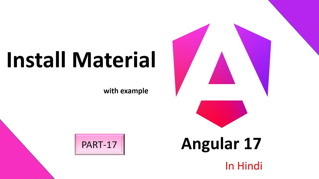 How To Install Angular Material In Angular 17 Angular Tutorial In