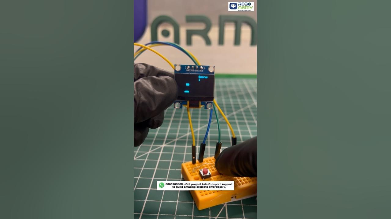 DIY interesting game using OLED #arduinoproject #scienceproject #diyrobotics #roboarmy - YouTube