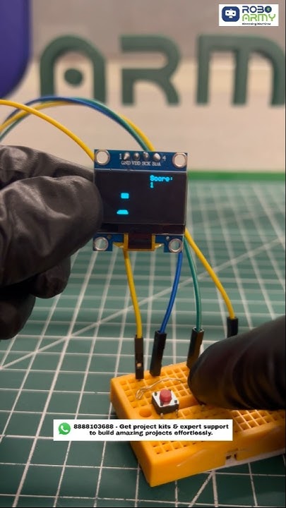 DIY interesting game using OLED #arduinoproject #scienceproject #diyrobotics #roboarmy - YouTube